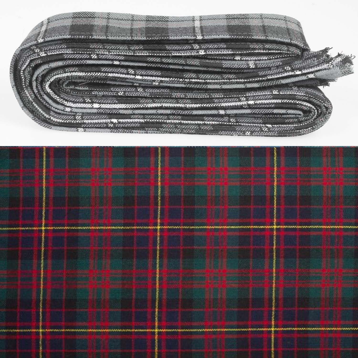 Wool Strip Ribbon in Cameron of Erracht Modern Tartan - 5 Strips, Choo