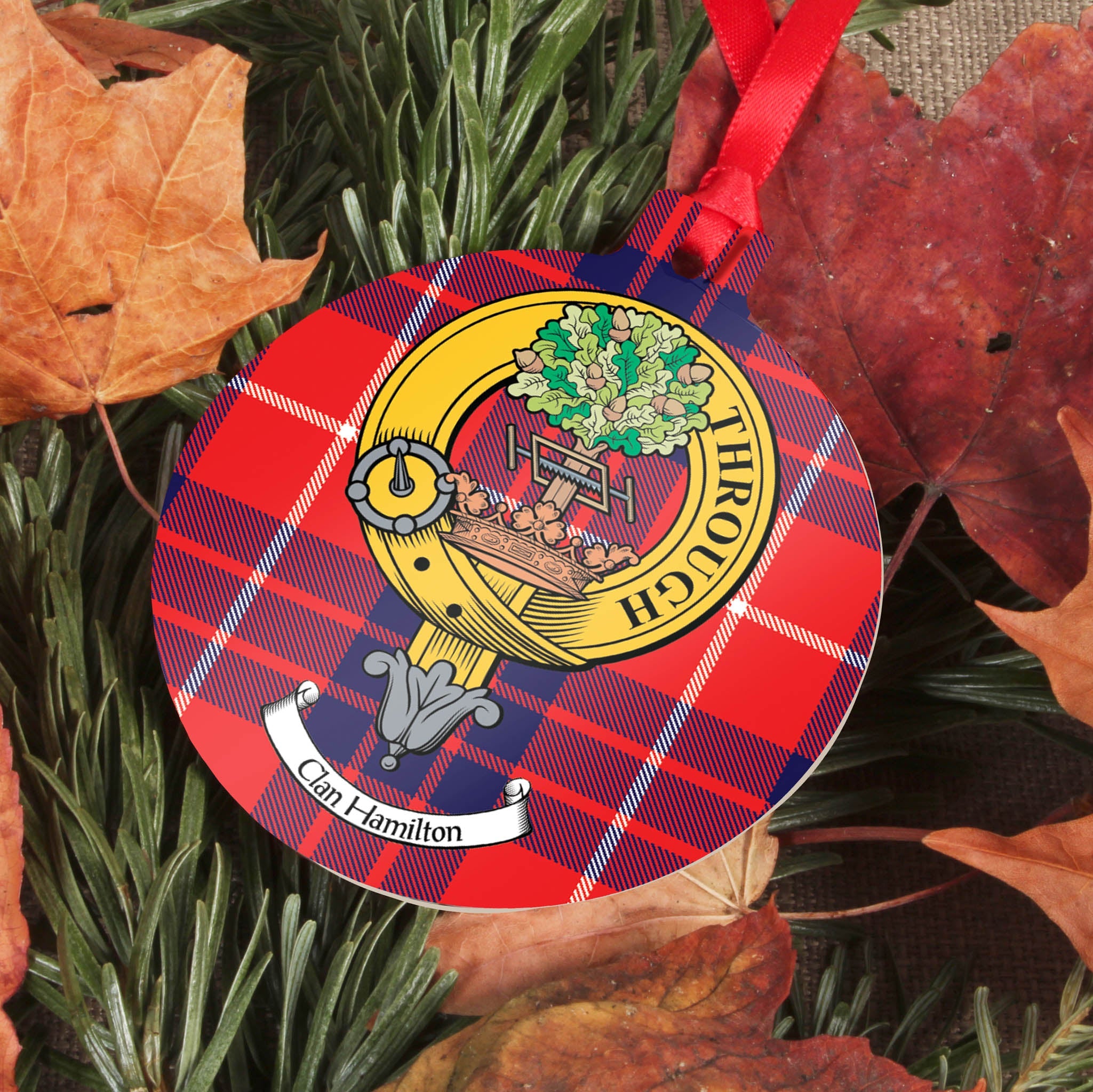 Hamilton Clan Crest Christmas Ornament