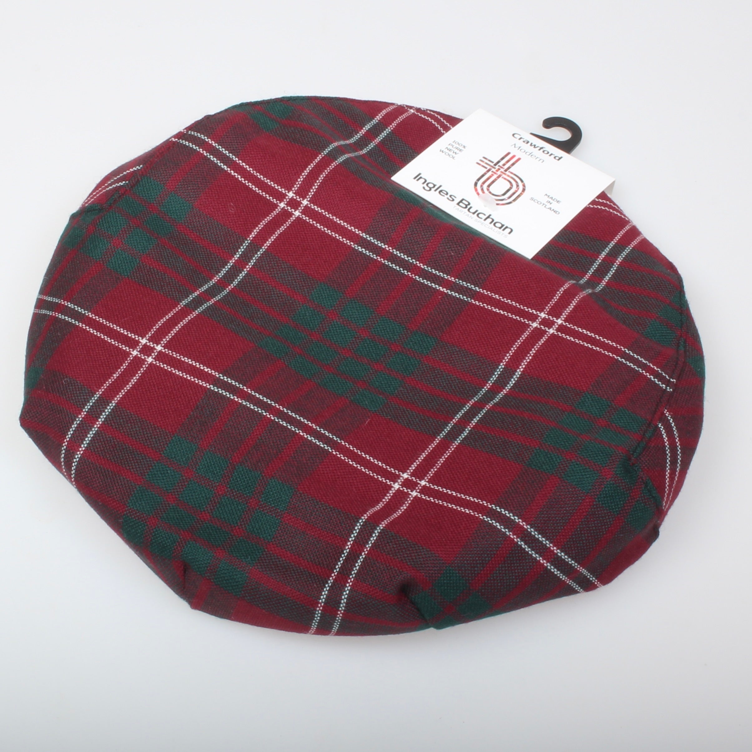 Pure Wool Golf Cap in Modern Tartan