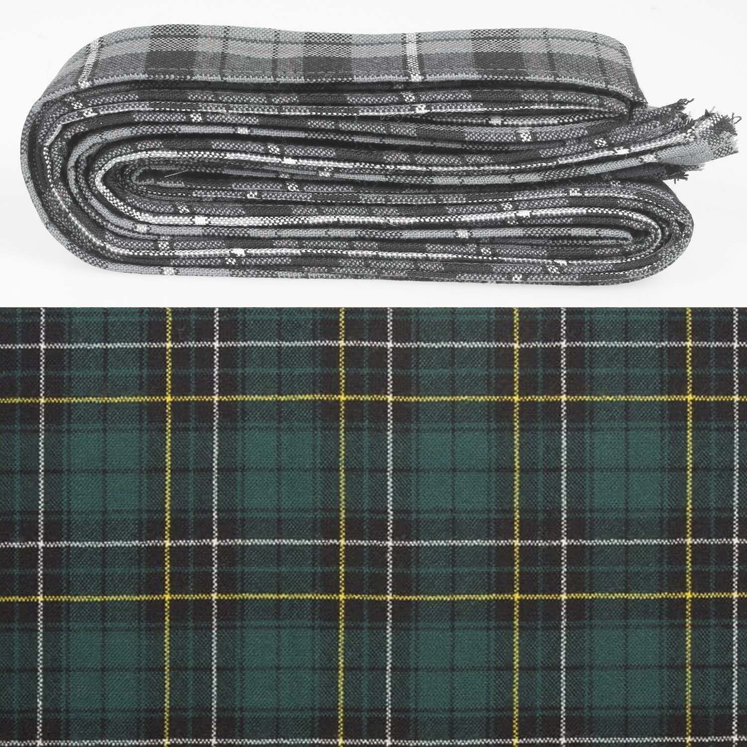 Wool Strip Ribbon in MacAlpine Modern Tartan - 5 Strips, Choose Your W