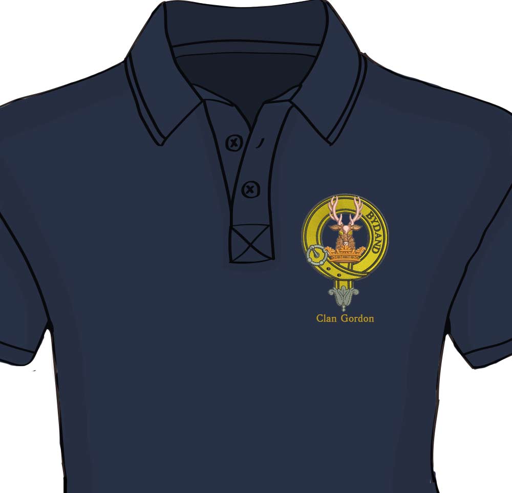 Gordon Clan Crest Polo Shirt